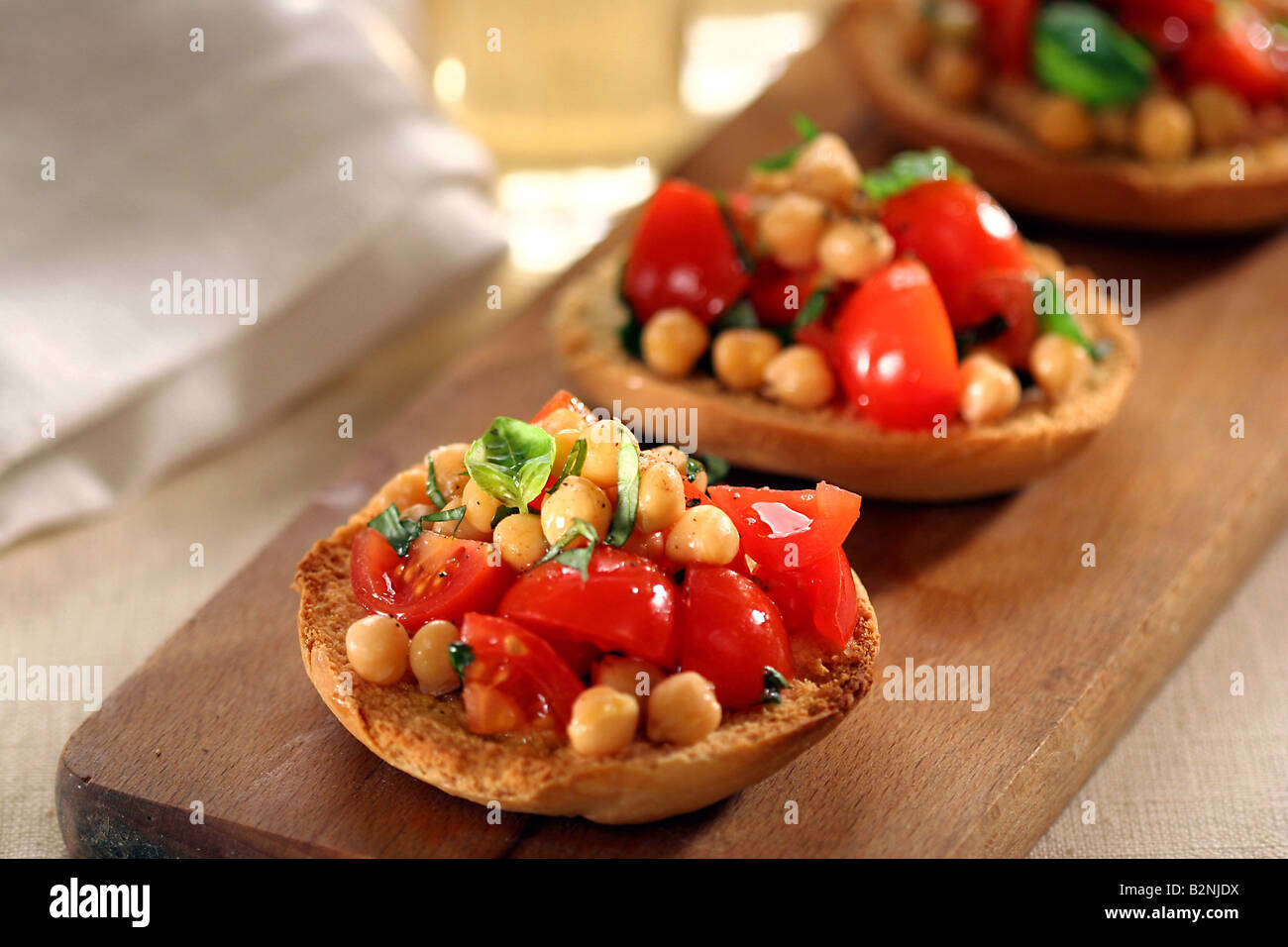 Frisella with chickpeas, Italy Stock Photo - Alamy