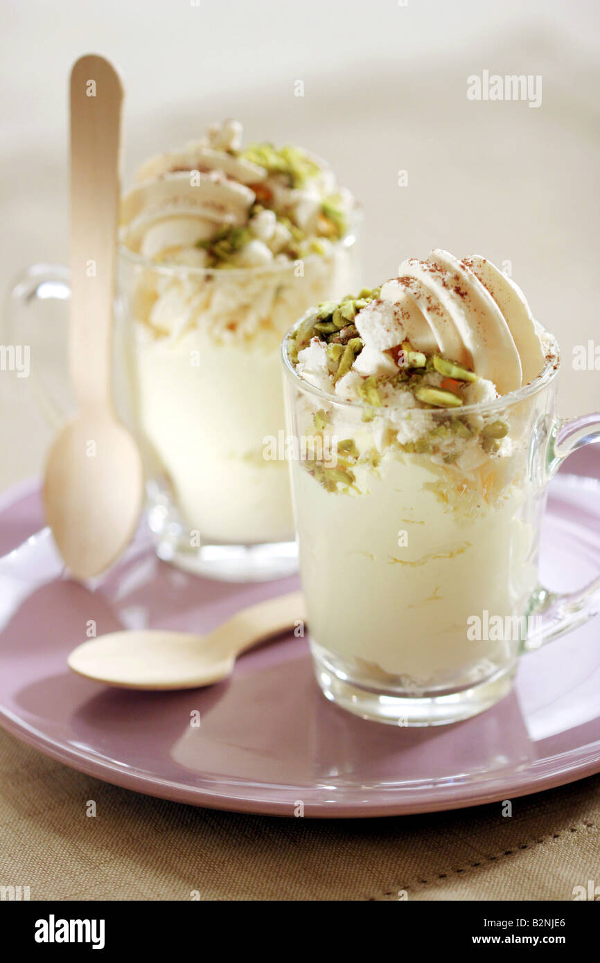 Vanilla semifreddo, Italy Stock Photo - Alamy