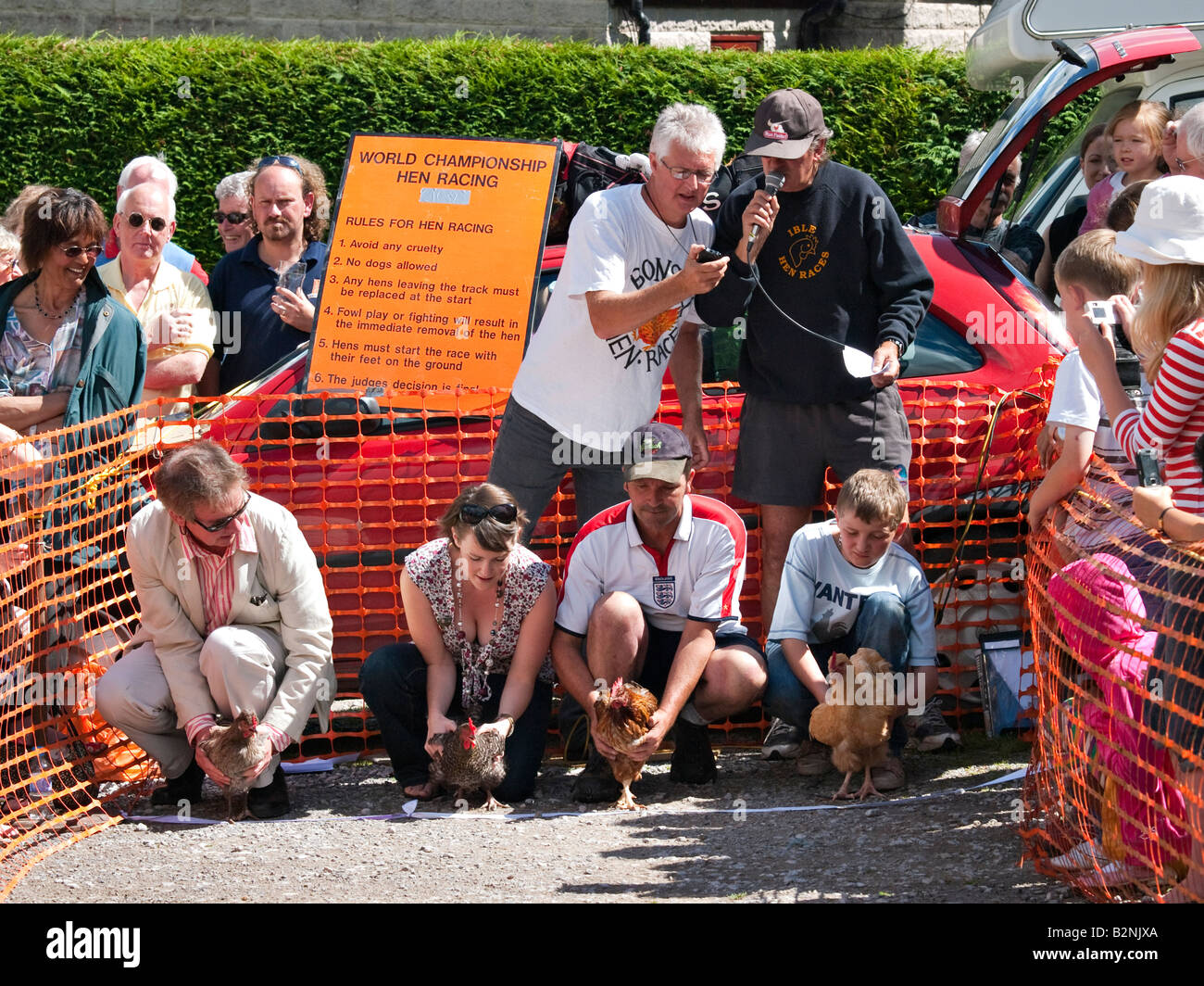 World Championship Hen Racing 2008 Stock Photo - Alamy