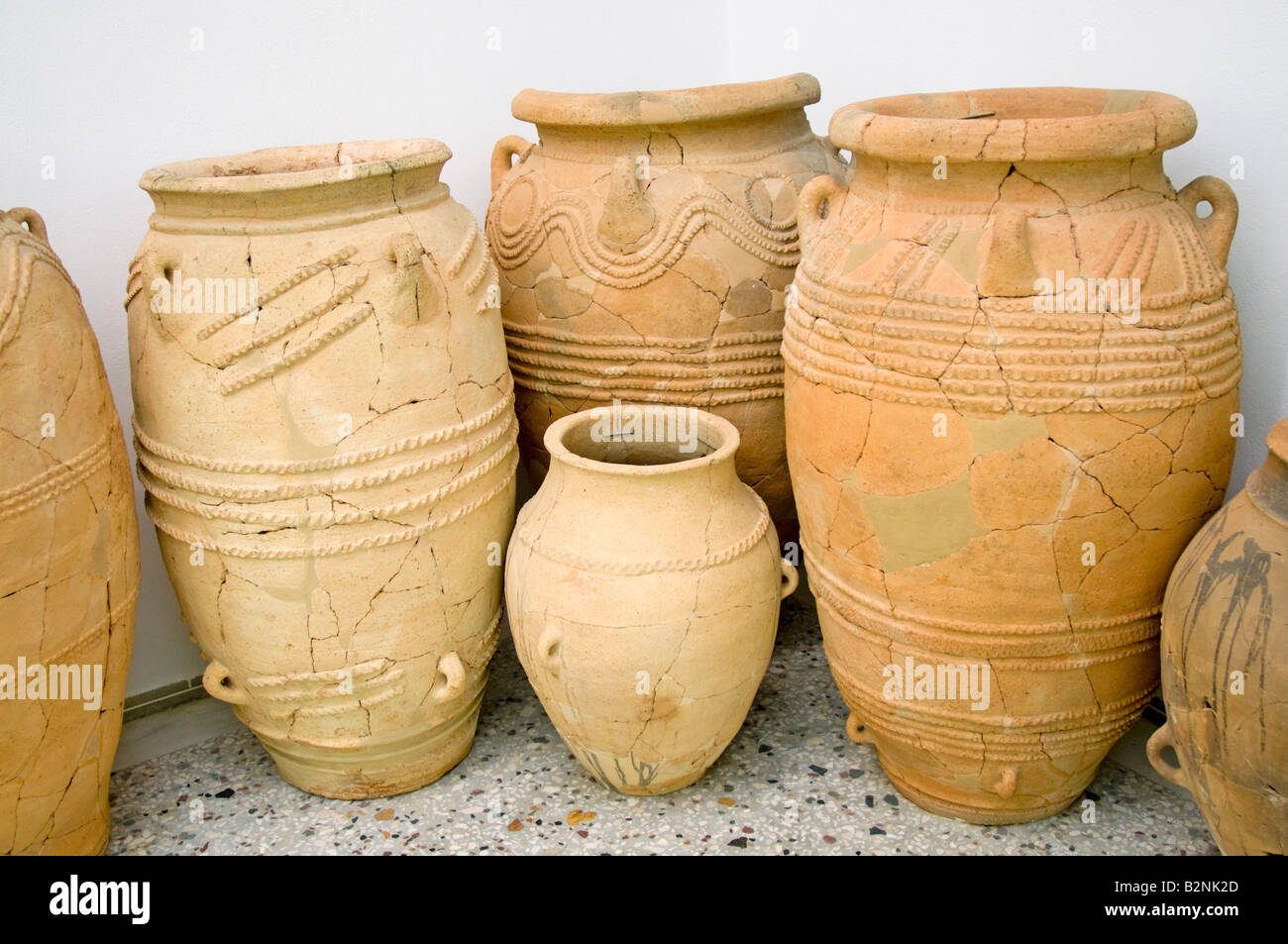 Agios Nikolaos, Crete, Greece. Archaeolocical Museum. Ancient Minoan ...