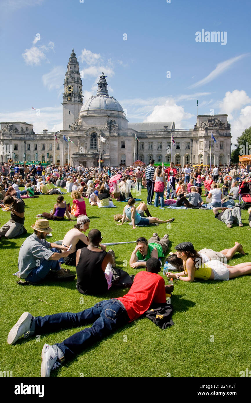 Big Weekend Festival Civic Centre Cardiff Stock Photo - Alamy