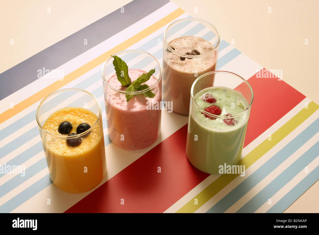 Fruit shakes, Italy Stock Photo - Alamy