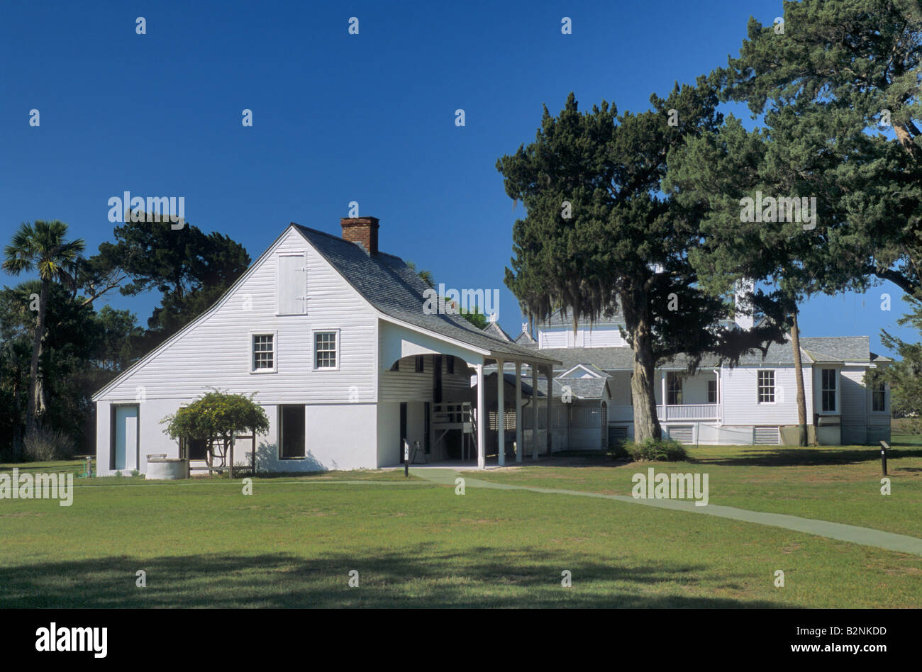 Kingsley Plantation at Fort George Island near Jacksonville Florida USA Stock Photo - Alamy