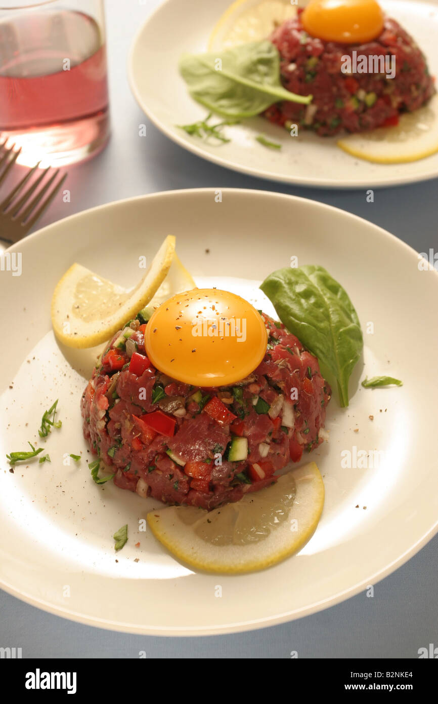 Beef tartare, Italy Stock Photo - Alamy
