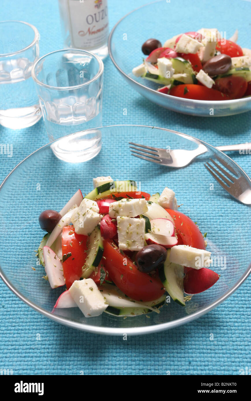 Greek salad, Italy Stock Photo - Alamy
