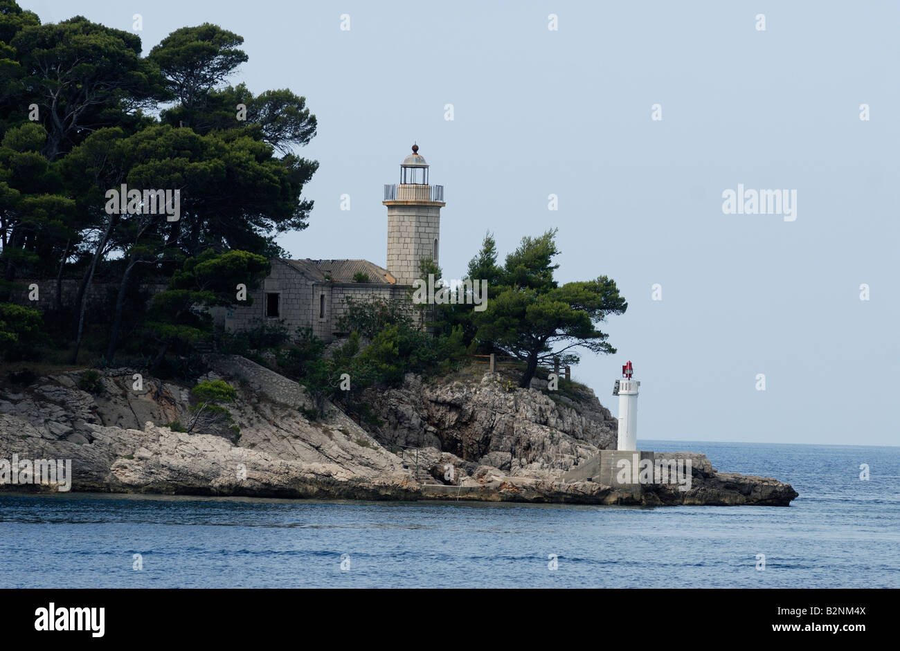 lighthouse at the Croatian coast Stock Photo - Alamy