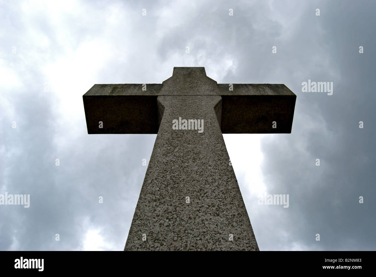 cross forming part of a british war memorial in the churchyard of the ...