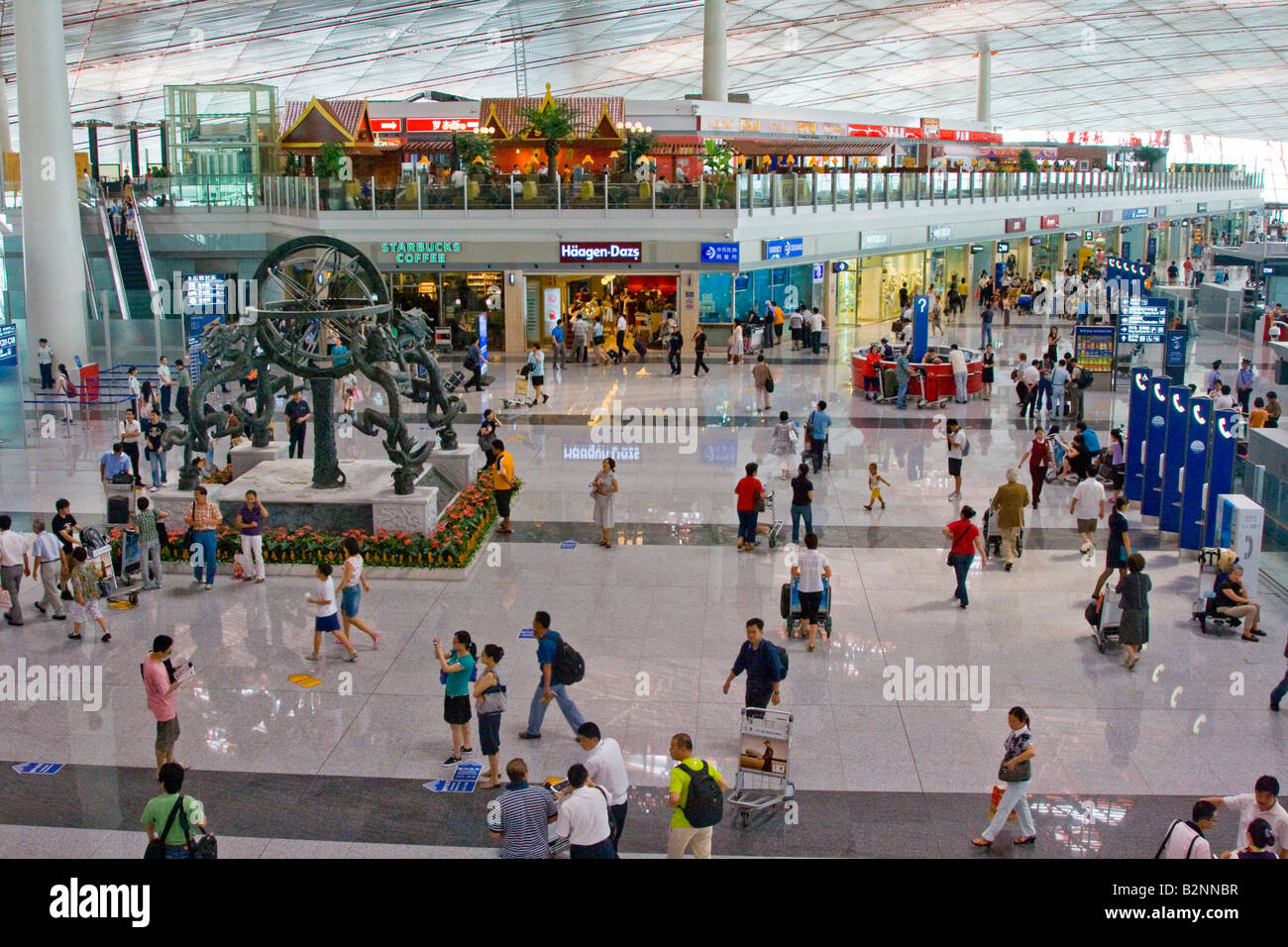 New Terminal Three Beijing Capital International Airport Stock Photo ...