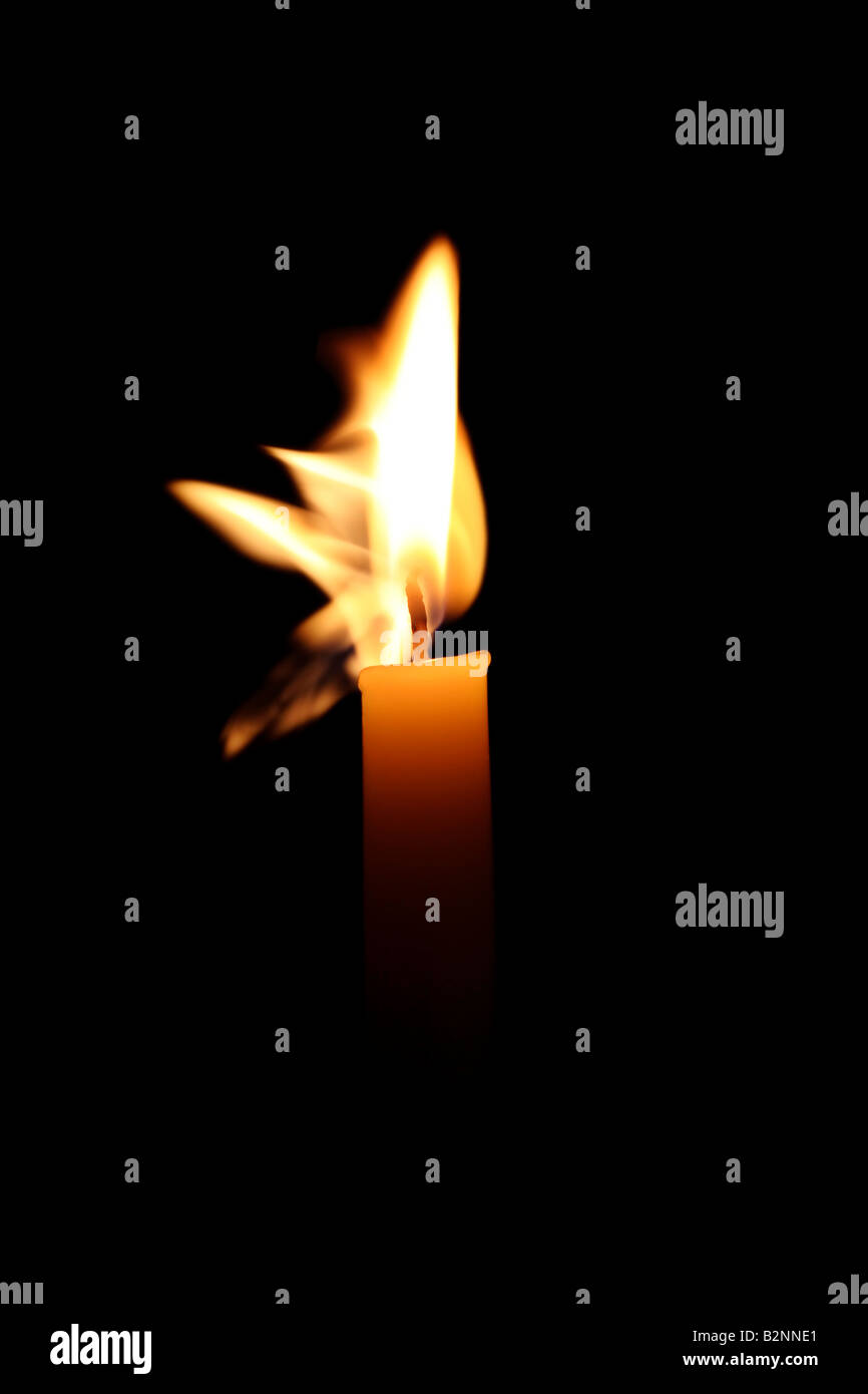 candle flame burning bright Stock Photo - Alamy