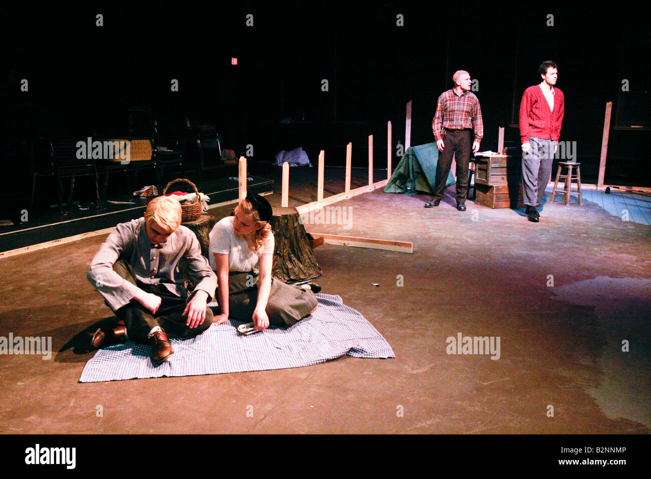 Dress rehearsal of a theatre production Stock Photo - Alamy