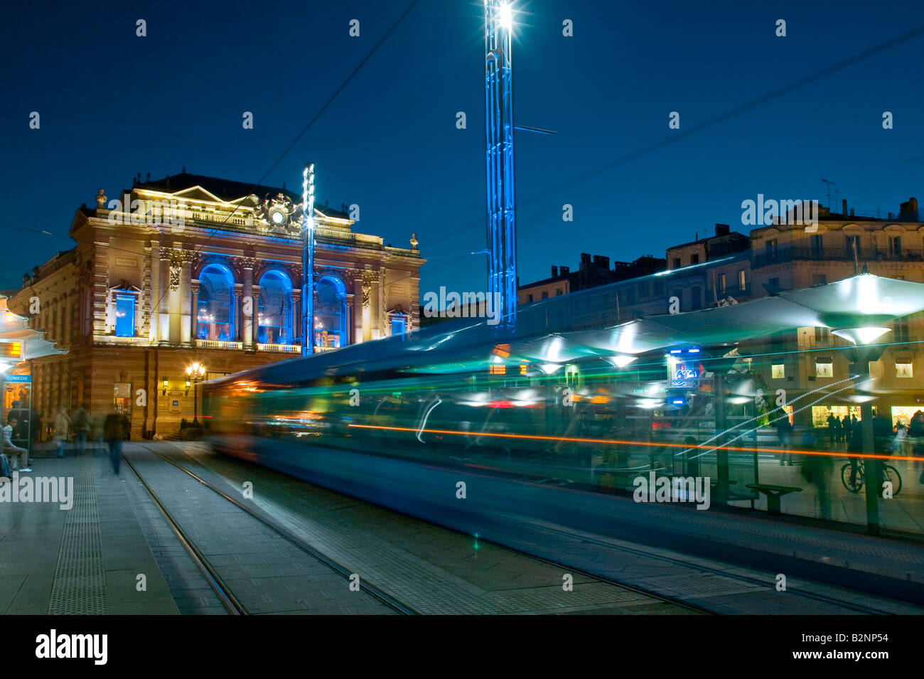 PLACE DE LA COMEDIE MONTPELLIER HERAULT LANGUEDOC ROUSSILLON FRANCE ...