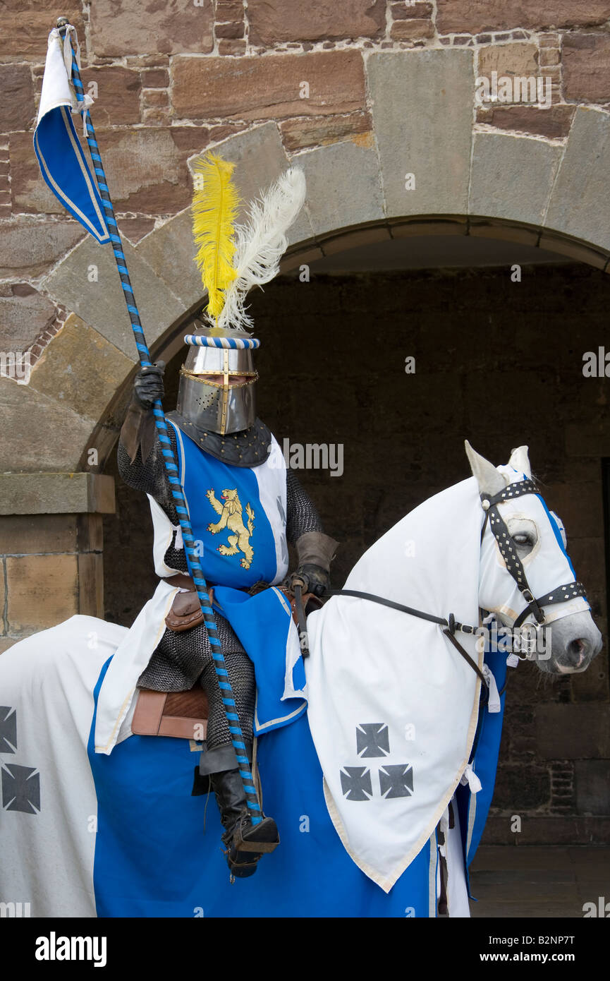 Blue knight joust medieval jousting hi-res stock photography and images ...