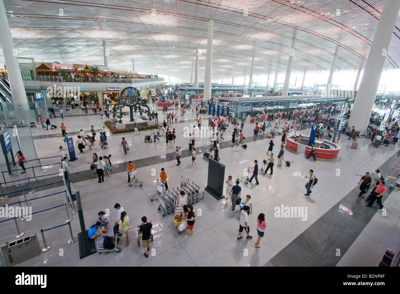 New Terminal Three Beijing Capital International Airport Stock Photo ...