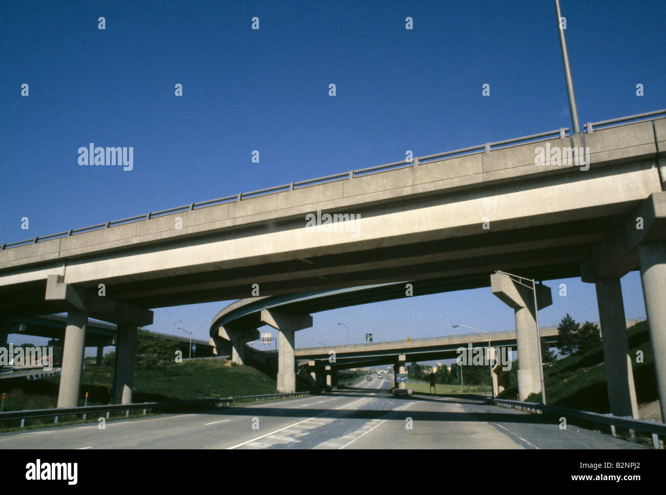 ELEVATED HIGHWAY PENNSYLVANIA Stock Photo - Alamy
