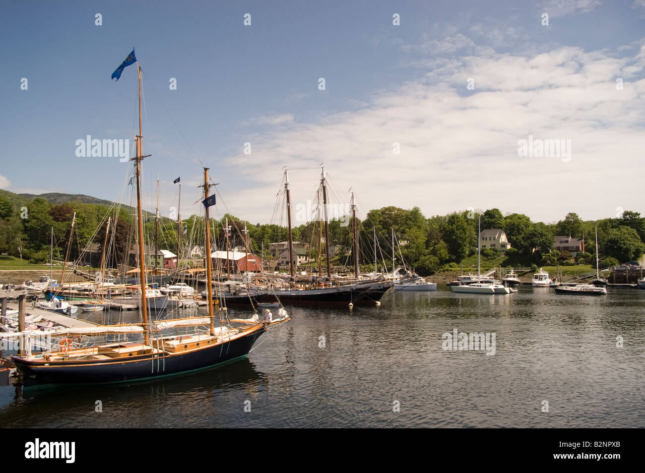 Camden harbor, Maine Stock Photo - Alamy