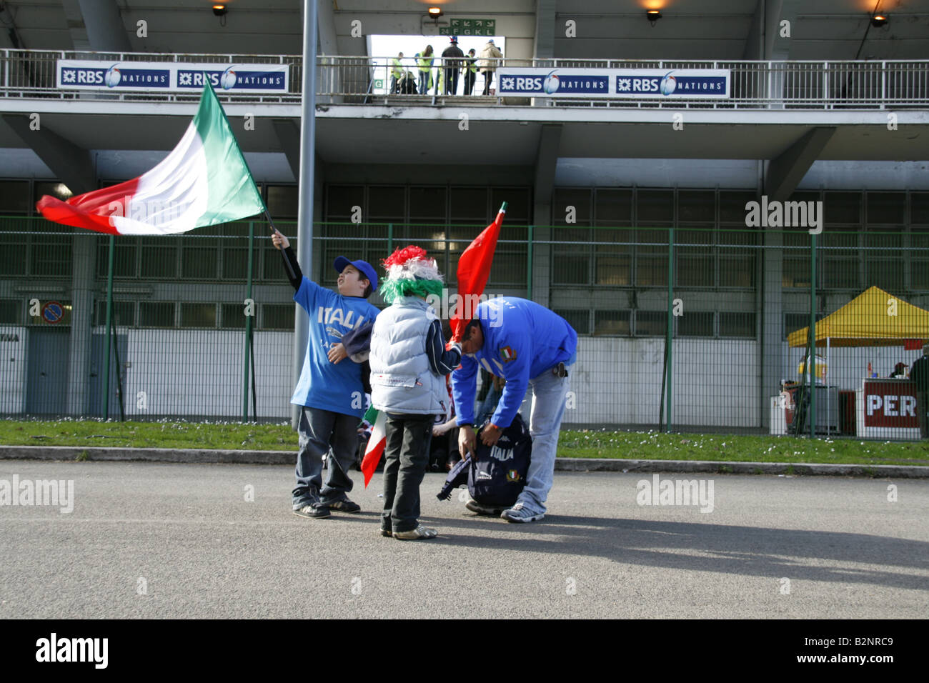 Italian fans kids hi-res stock photography and images - Alamy
