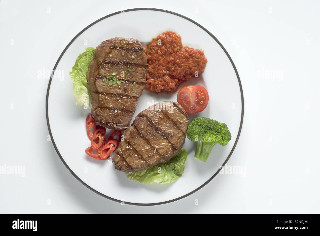 Juicy grilled beef steaks hi-res stock photography and images - Alamy