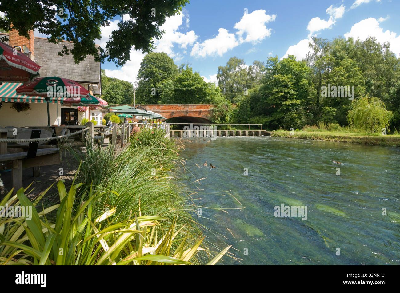 Mayfly Pub Fullerton Hampshire UK Stock Photo - Alamy