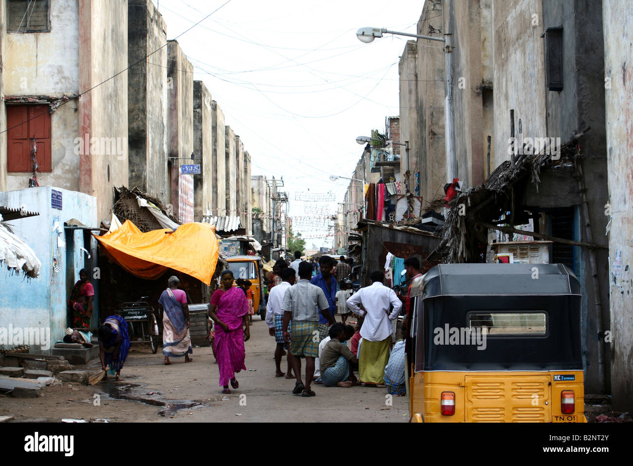 A typical Indian street scene Stock Photo - Alamy