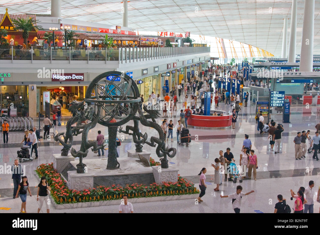 New Terminal Three Beijing Capital International Airport Stock Photo ...