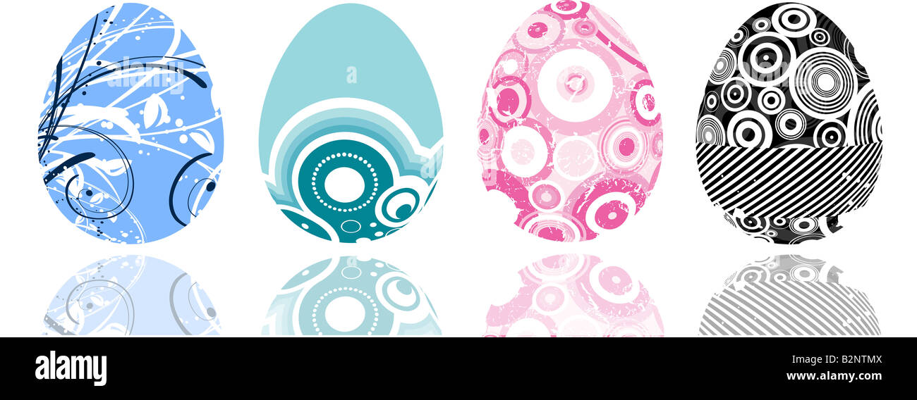 patterned easter eggs Stock Photo - Alamy