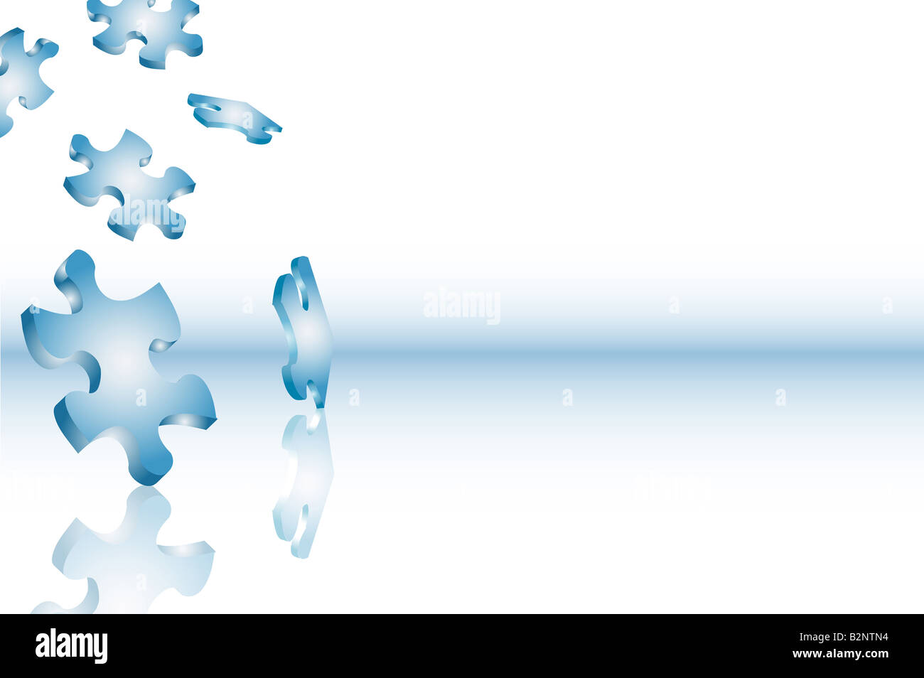 Falling puzzle pieces Stock Photo - Alamy