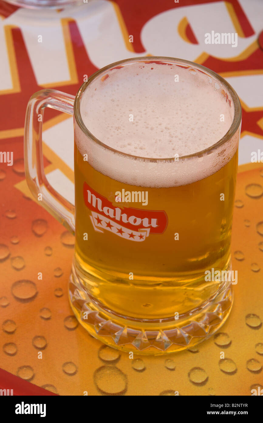 Costa Blanca Spain Mahou Spanish lager beer Stock Photo - Alamy