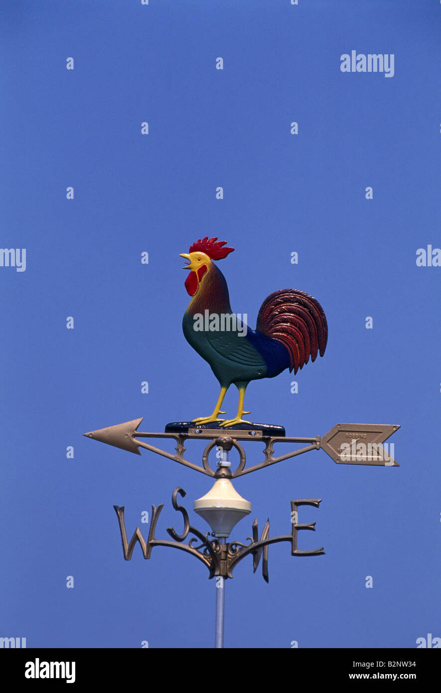 ROOSTER WEATHERVANE IOWA Stock Photo - Alamy