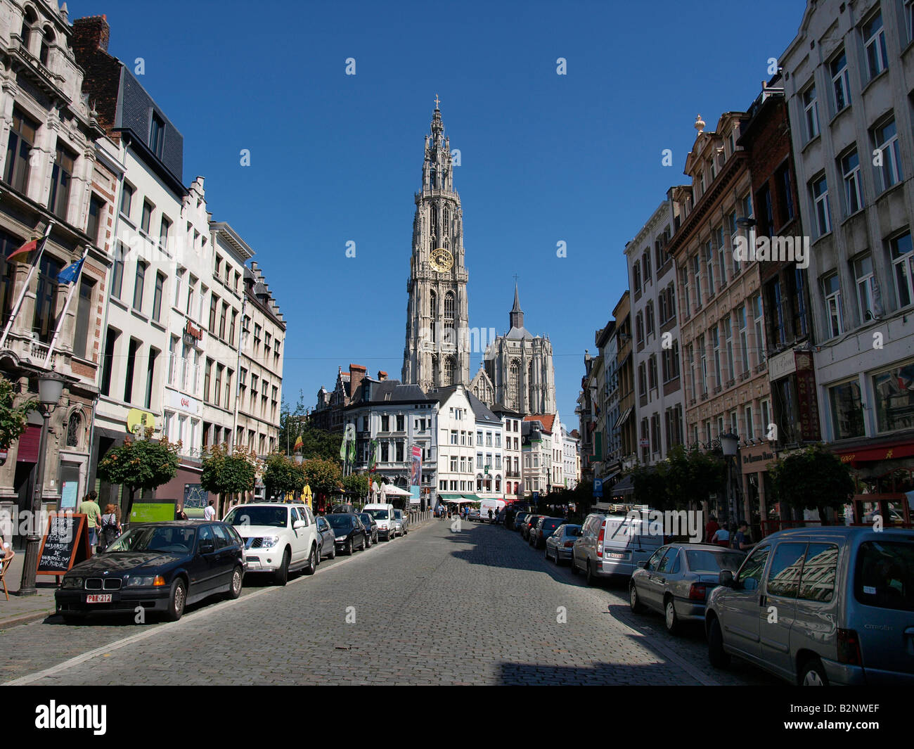 Street view in antwerp belgium hi-res stock photography and images - Alamy