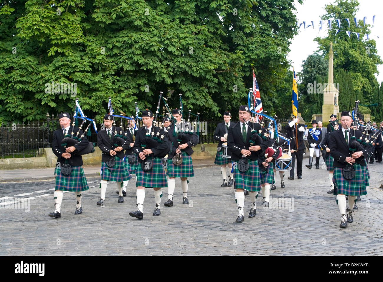 Kelso Town Pipe Band Stock Photo - Alamy
