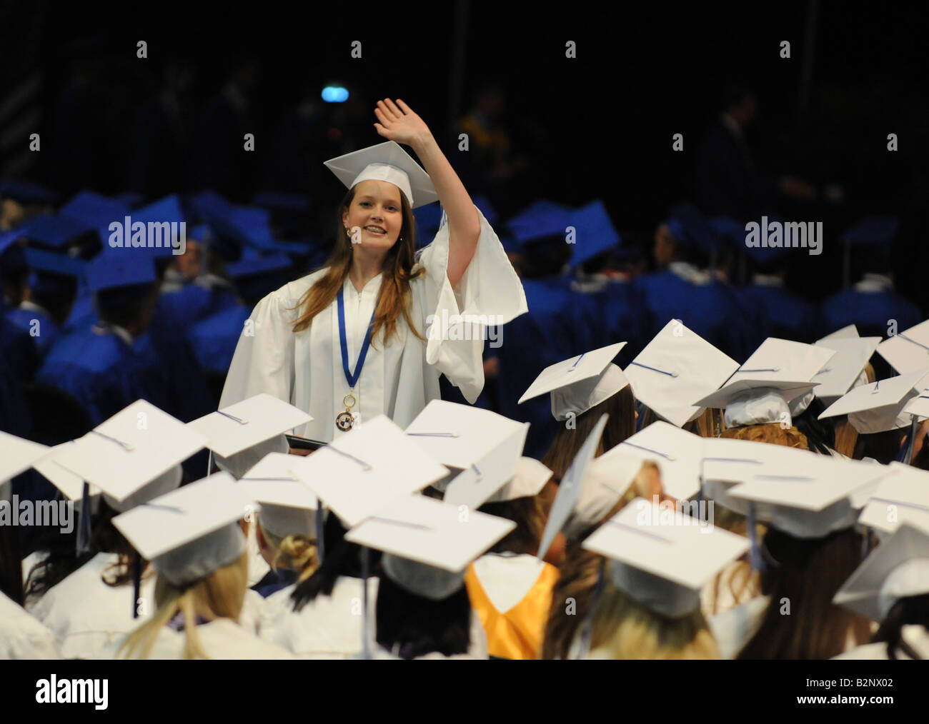 High school graduation ceremony hi-res stock photography and images - Alamy