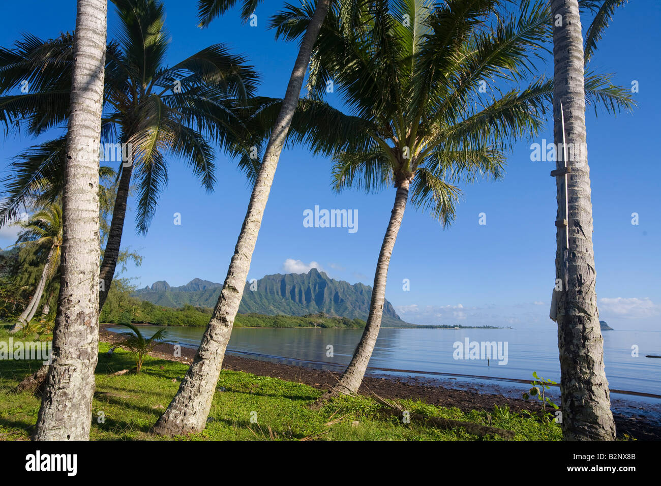 Waihole Waikane Kaneohe Bay Oahu Hawaii Stock Photo - Alamy