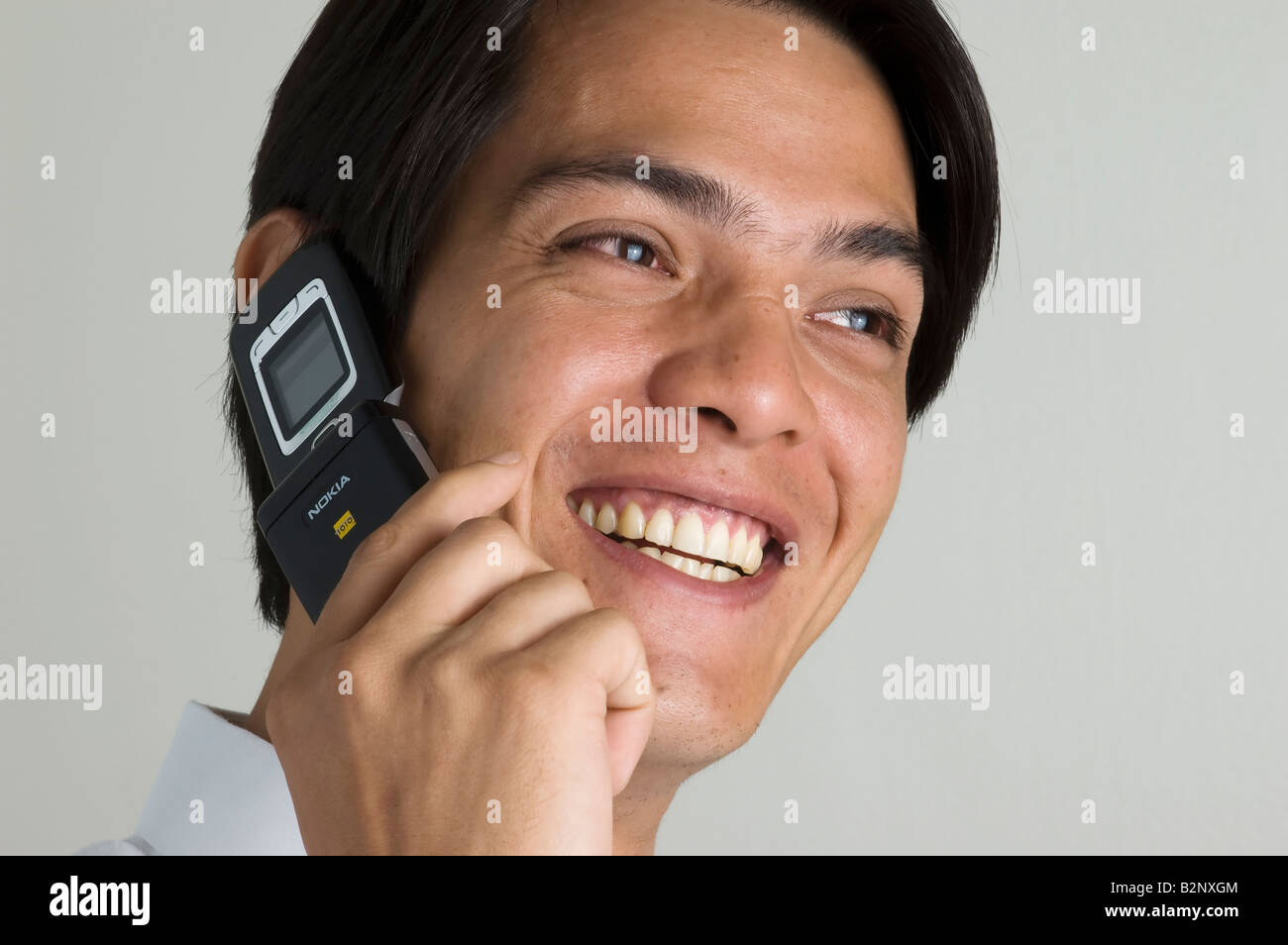 A man and his mobile phone Stock Photo - Alamy