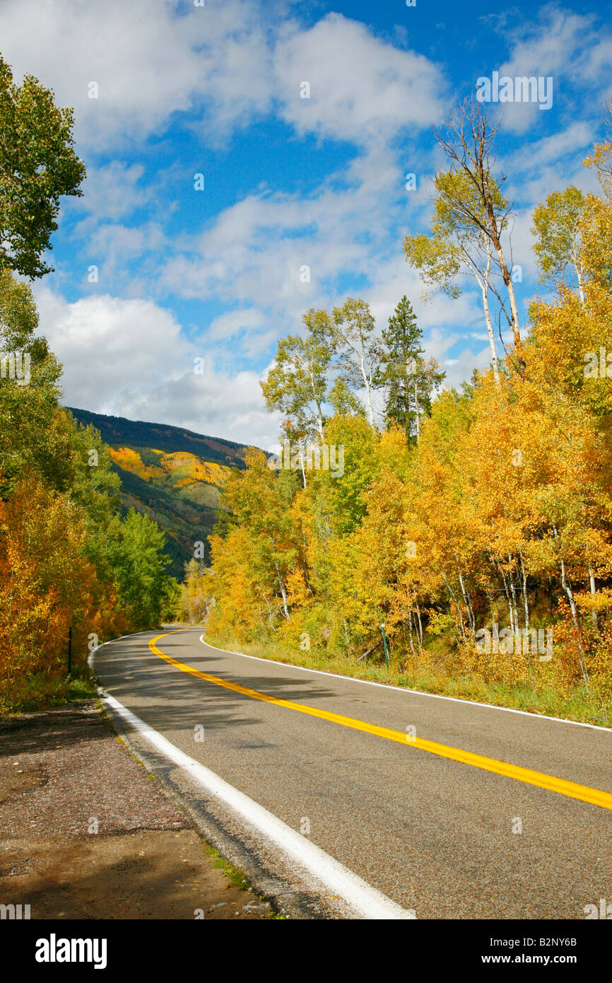 Highway 82 from Twin Lakes to Aspen, White River National Forest ...