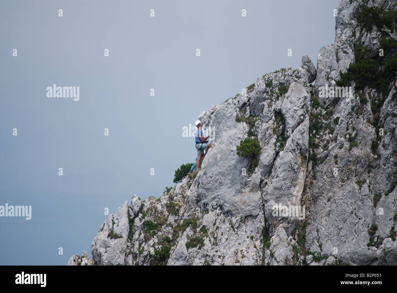 Rock climbing in the Bavarian alps, Germany Stock Photo - Alamy