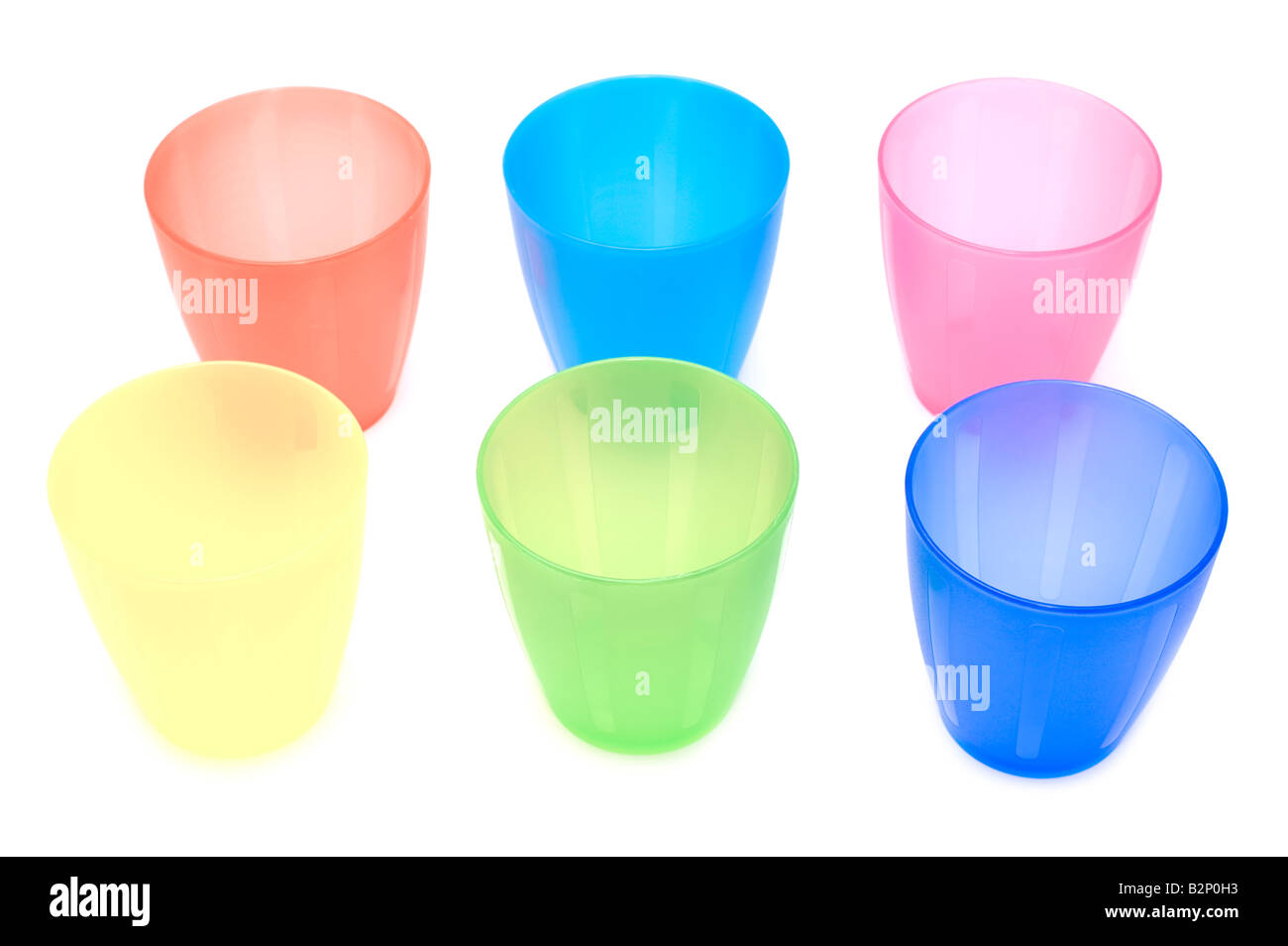 object on white kitchen utensil Plastic cup Stock Photo - Alamy