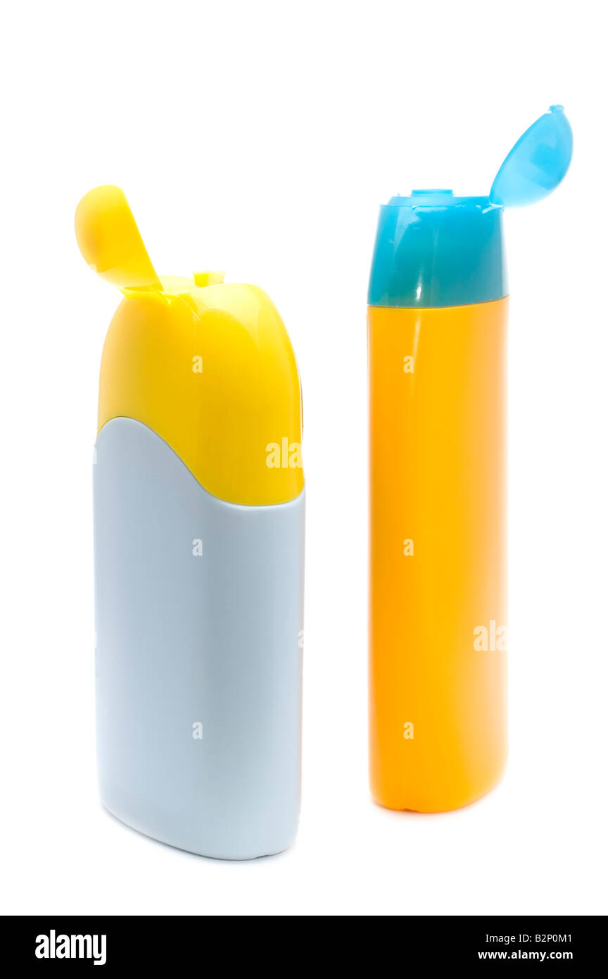 object on white container for shampoo Stock Photo - Alamy