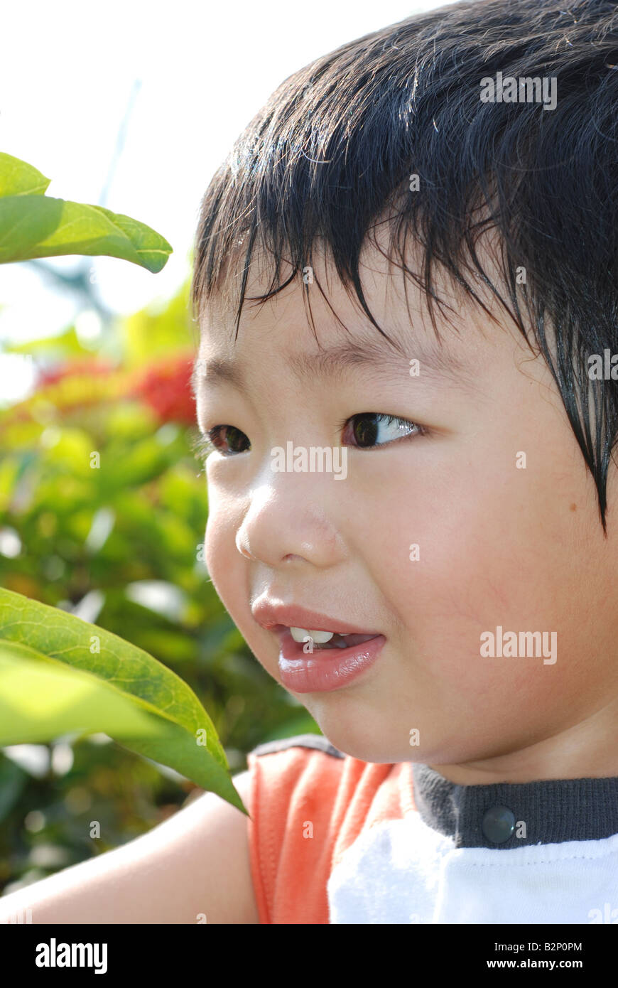 Portrait of toddler face closeup Stock Photo - Alamy