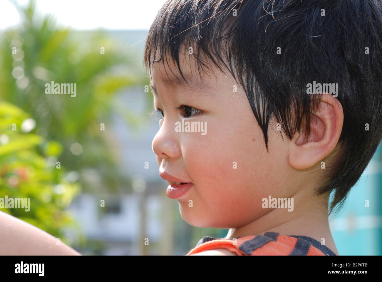 Portrait of toddler face closeup Stock Photo - Alamy