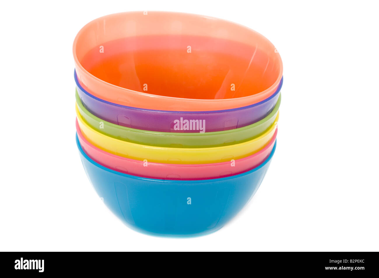 object on white kitchen utensil Plastic plates Stock Photo - Alamy