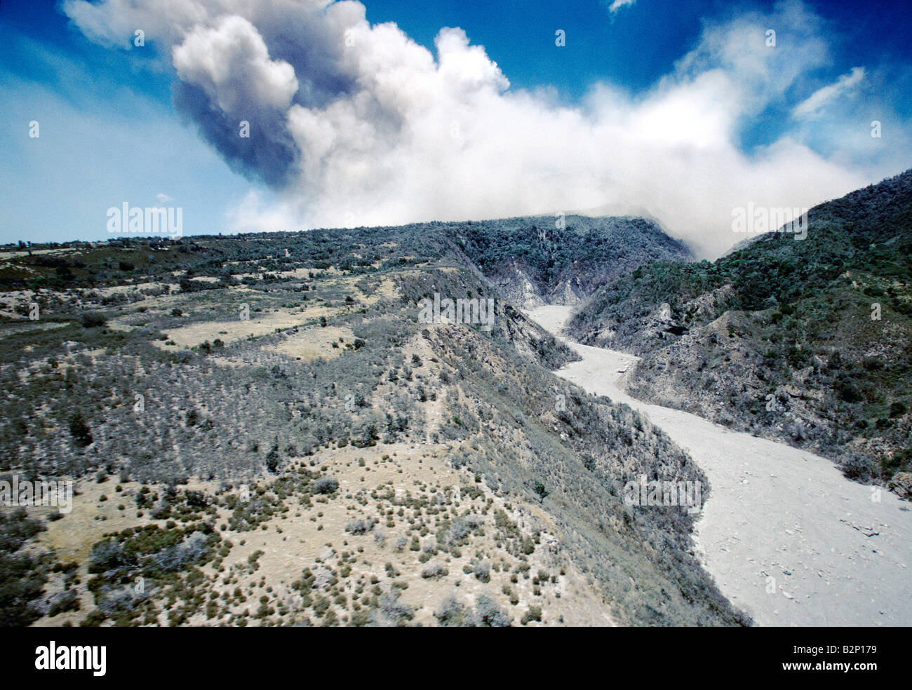 Montserrat volcano 1997 hi-res stock photography and images - Alamy