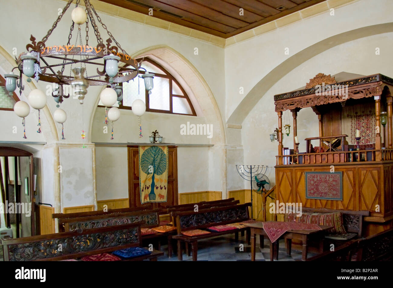 Hania, Crete, Greece. Etz Hayyim Synagogue, interior Stock Photo - Alamy
