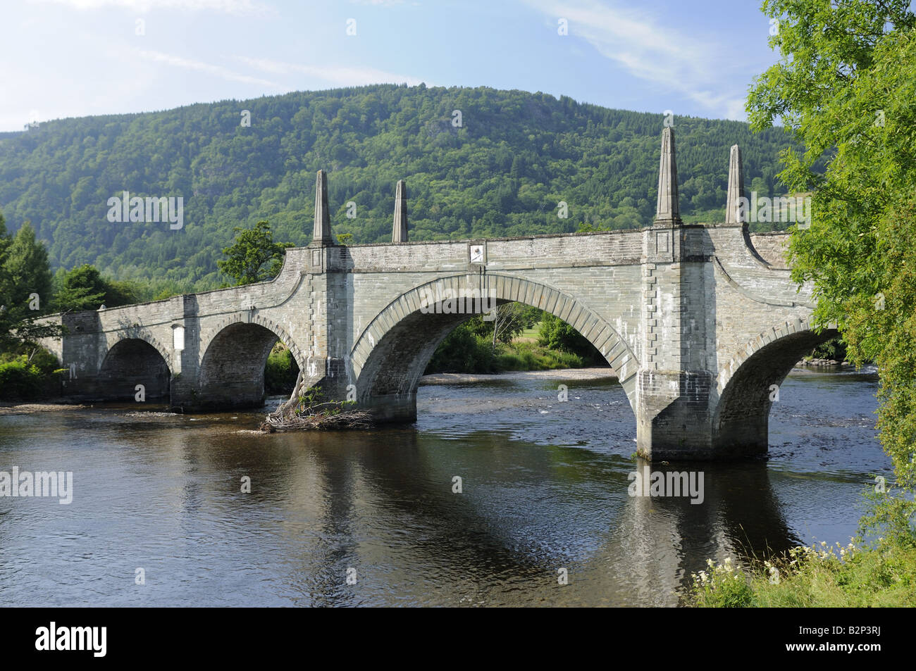 General George Wade's Bridge spanning the River Tay at Aberfeldy ...