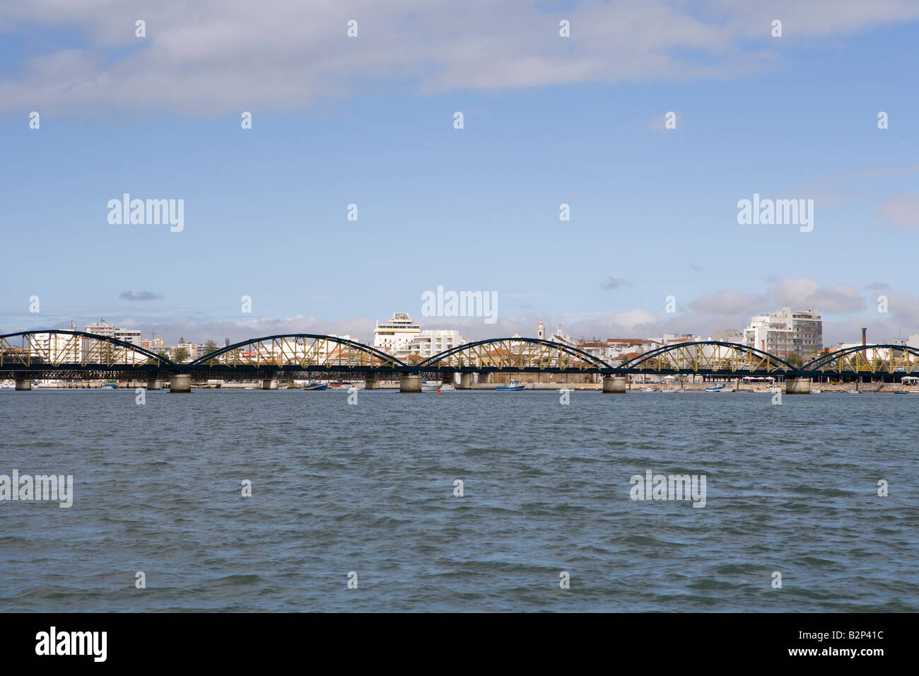 Portimao view from the Arade river, Algarve Portugal Stock Photo - Alamy