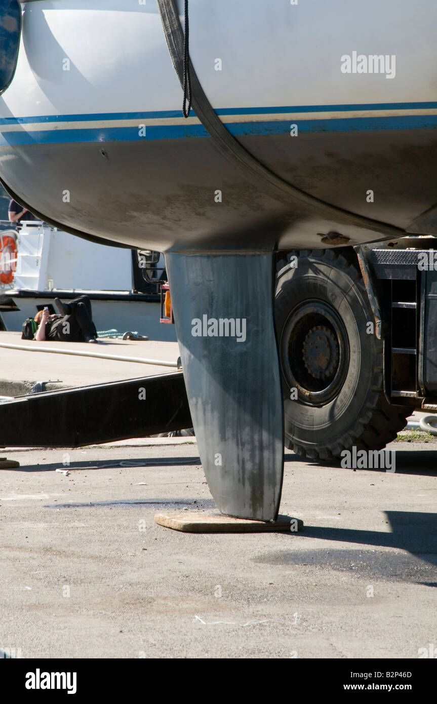 keel boat stability device boating role over Stock Photo - Alamy