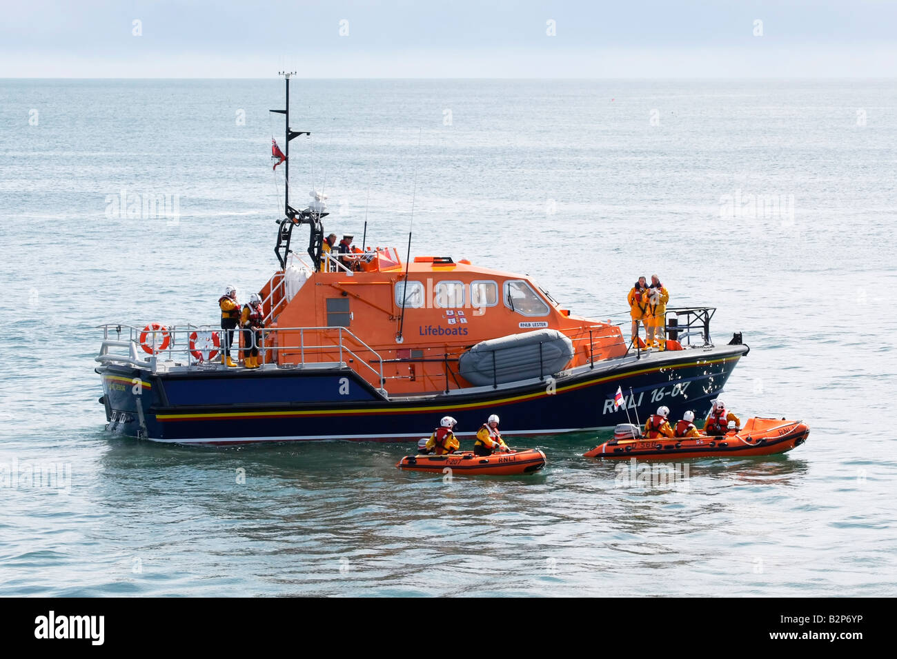 The RNLI Cromer fleet A D & Y class lifeboats Stock Photo - Alamy