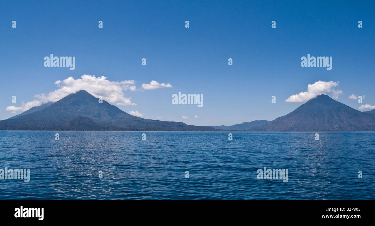 The Volcanos of Lake Atitlan, Guatemala Stock Photo - Alamy