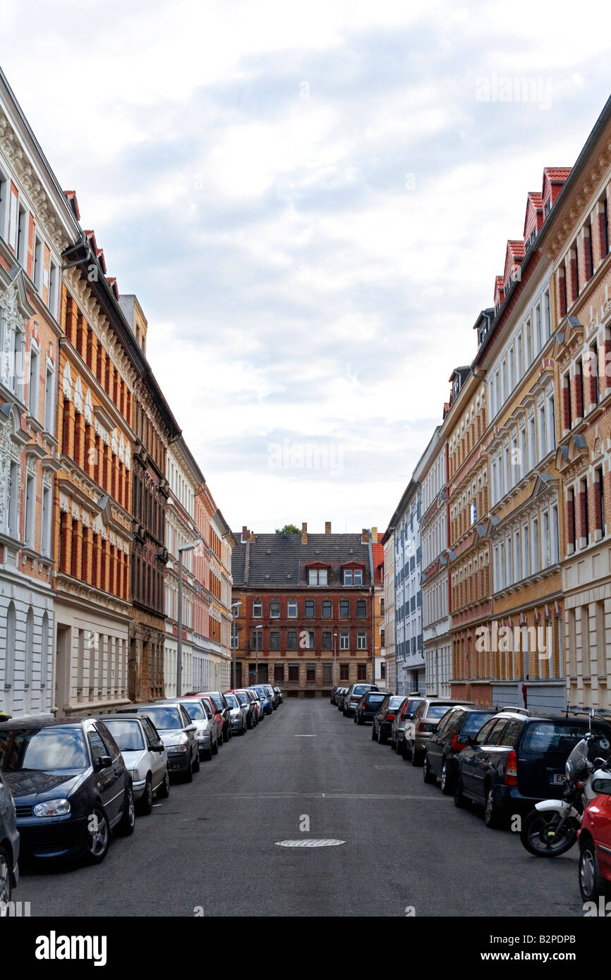 Street in Leipzig Stock Photo - Alamy