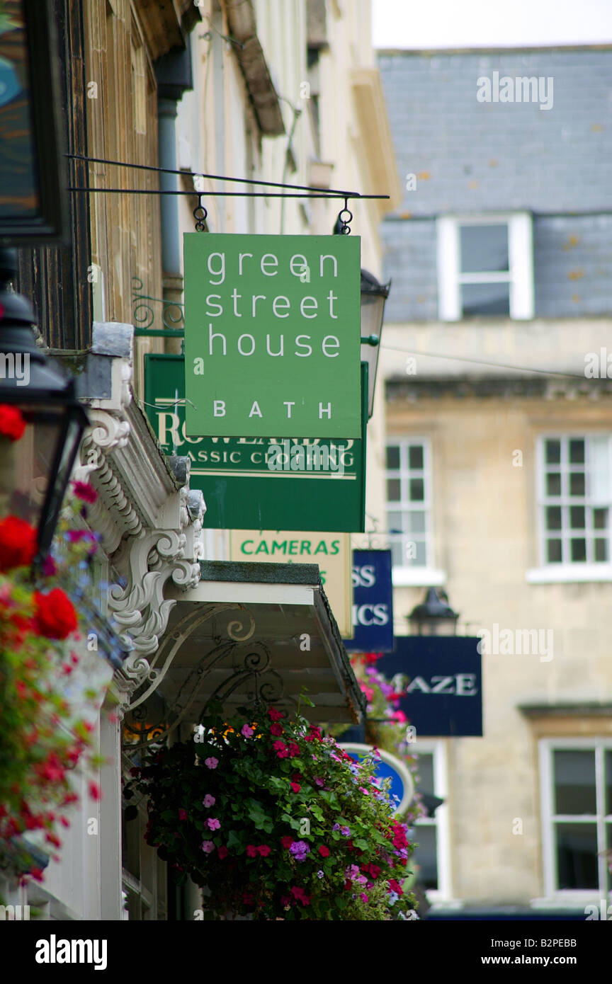Shop signs, Bath, Somerset, England Stock Photo - Alamy