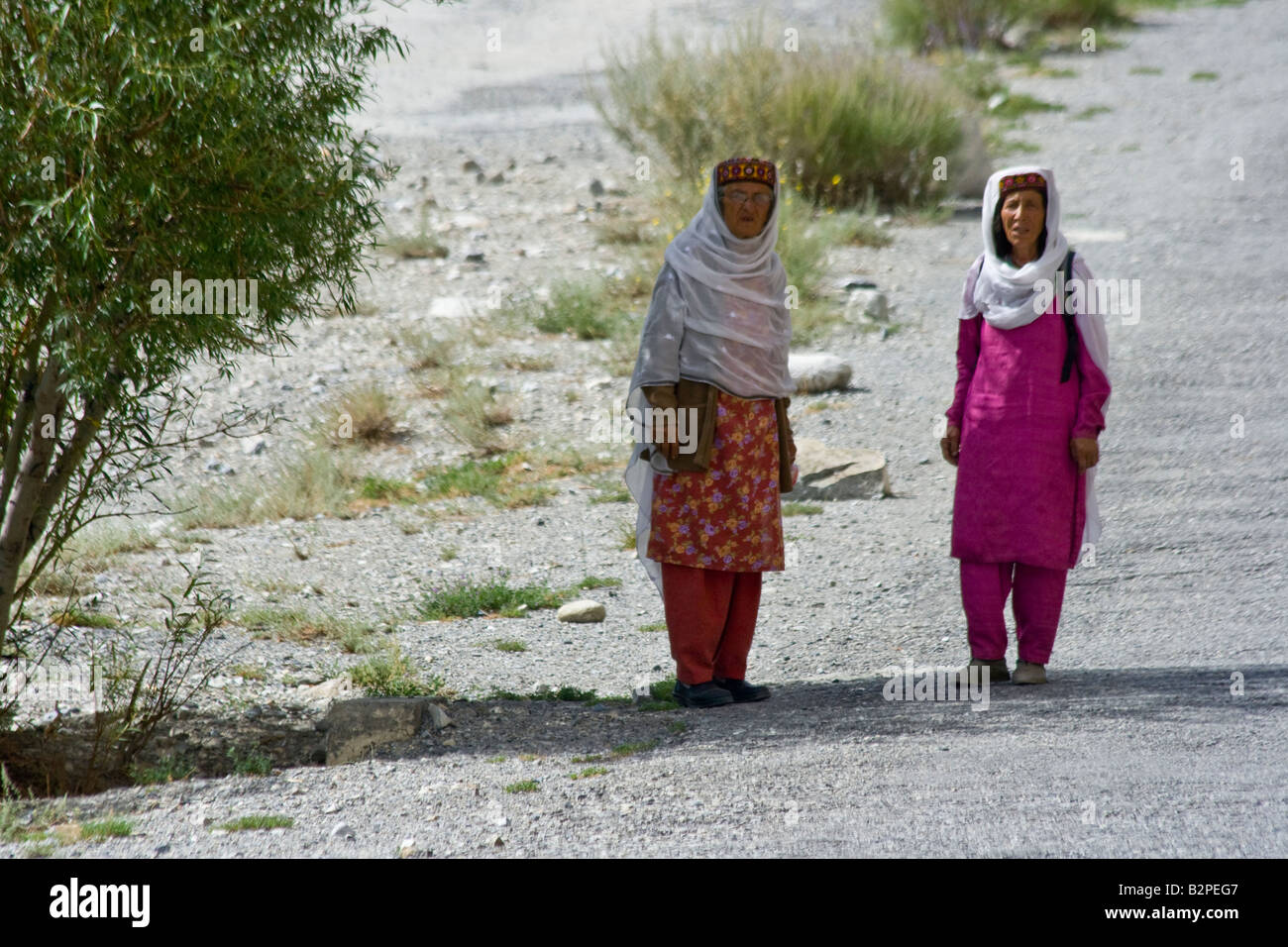 Wakhi Women in Passu Northern Areas Pakistan Stock Photo - Alamy